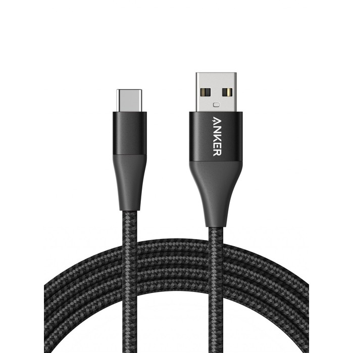 CABLE POWERLINE+II USB-A USB-C 1,8M NOIR : ascendeo grossiste Câbles USB