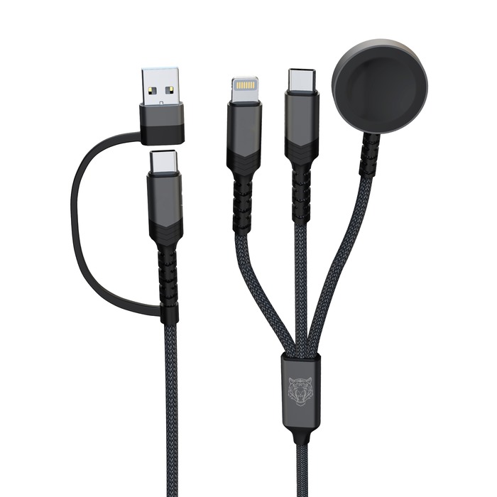 TIGER POWER LITE CABLE 6 EN 1 AVEC CHARGEUR APPLE WATCH : ascendeo ...