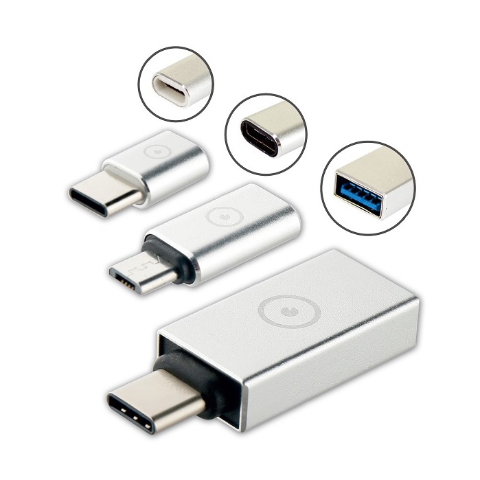 PACK ADAPTERS TYPE C TO USB+ TYPE C MICRO USB + MICRO USB TYPE C ...
