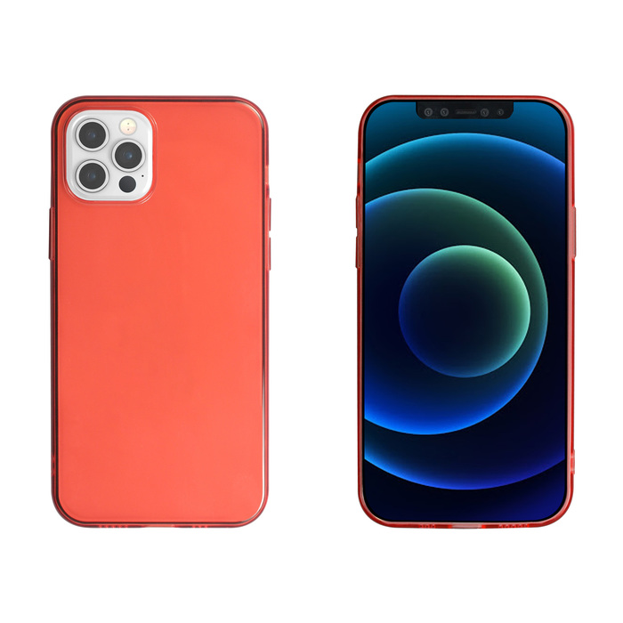 COQUE CRYSTAL SOFT ROUGE IPHONE 12/12 PRO : ascendeo grossiste Coques