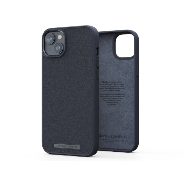NJORD COQUE CUIR VERITABLE IPHONE 14 PLUS NOIR : ascendeo grossiste Coques