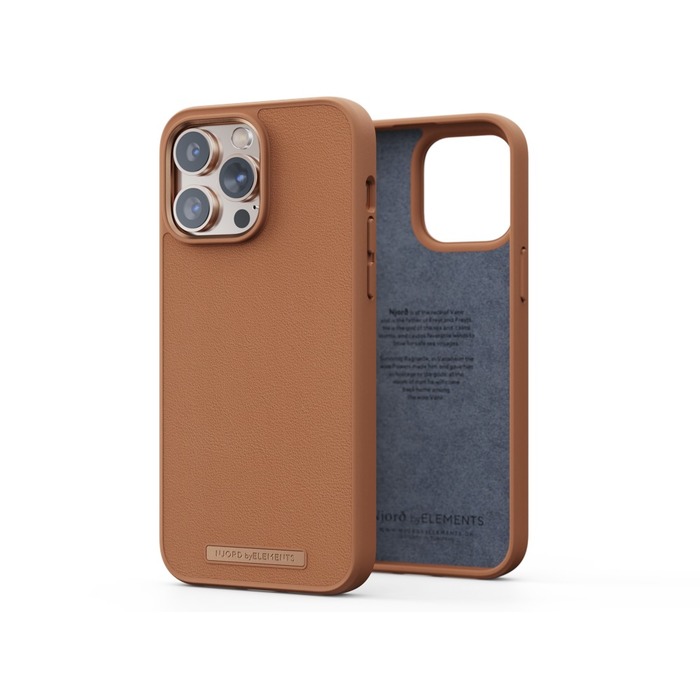NJORD COQUE CUIR VERITABLE IPHONE 14 PRO MAX COGNAC : ascendeo ...